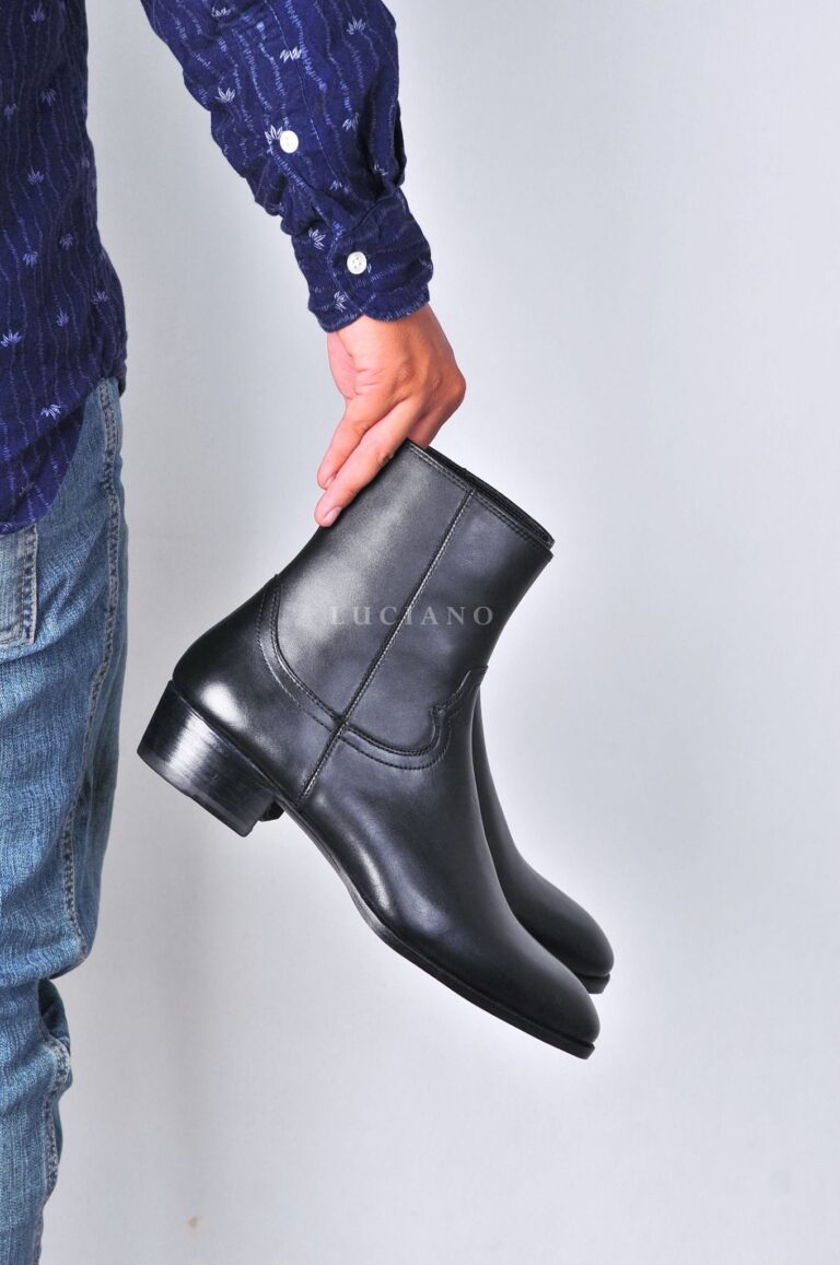 LEATHER ZIP BOOTS - Luciano Shoemaker
